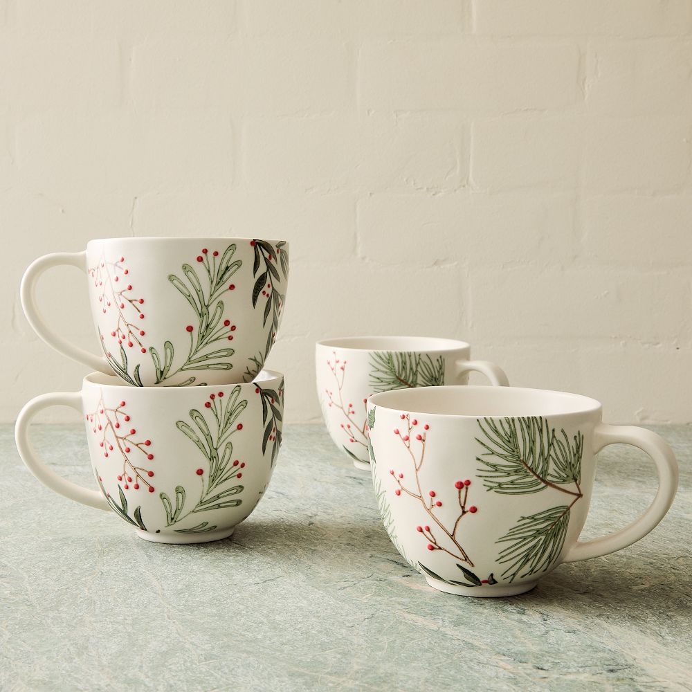 Tannenbaum Winter Berries Mug Set | West Elm