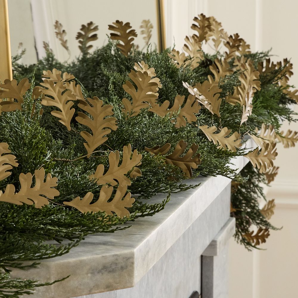 Metal Botanical Garland Decor | West Elm