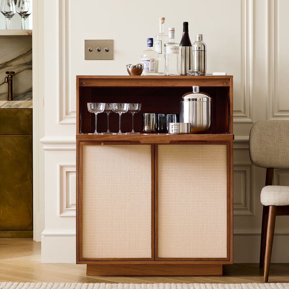 Douglas Solid Wood Tatami Bar Cabinet (32") | West Elm