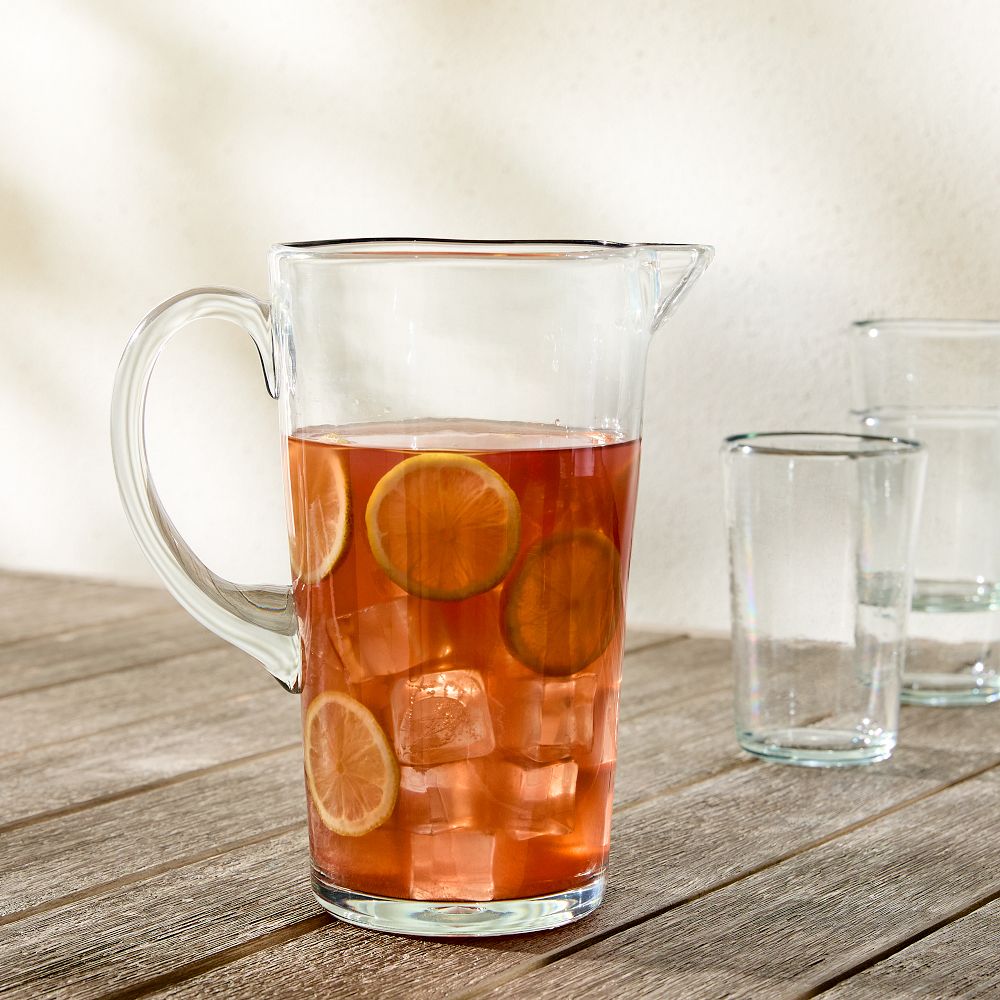 Organic Shaped Outdoor Acrylic Pitcher | West Elm