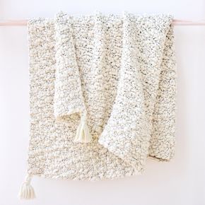 Chunky Marl Knit Throw | West Elm