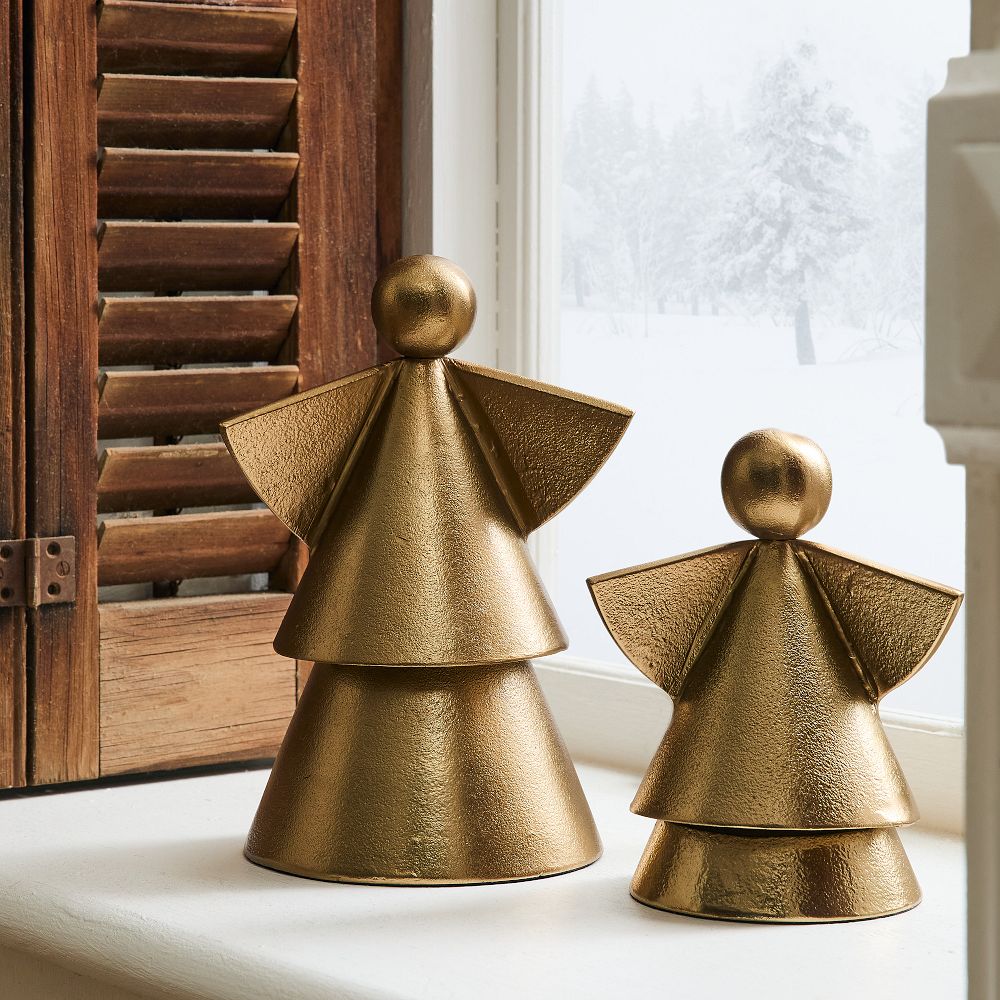 Brass Angel Figurines Handcast Antique | West Elm