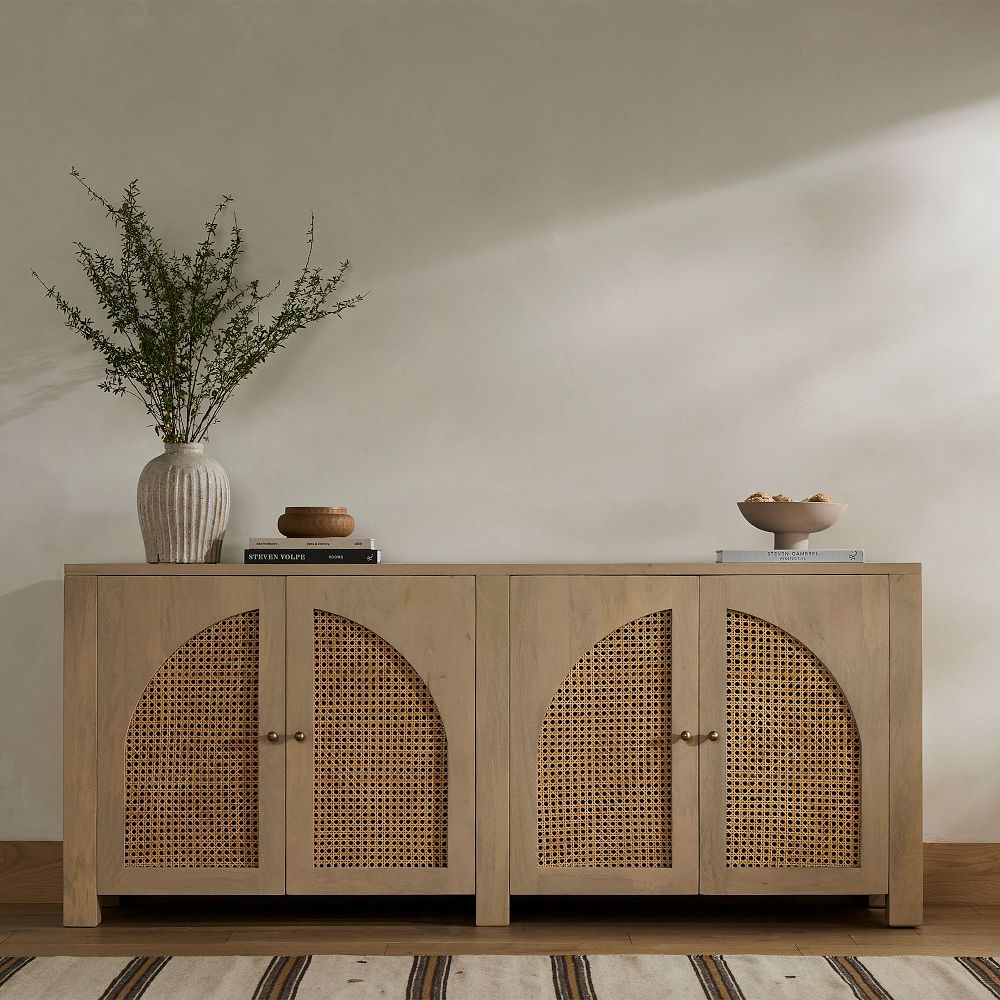 Cane Arches Buffet (78") | West Elm