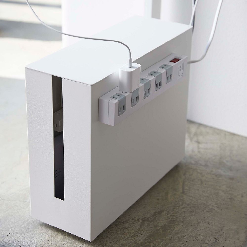 Yamazaki Tower Rolling Cable Management Rack | West Elm