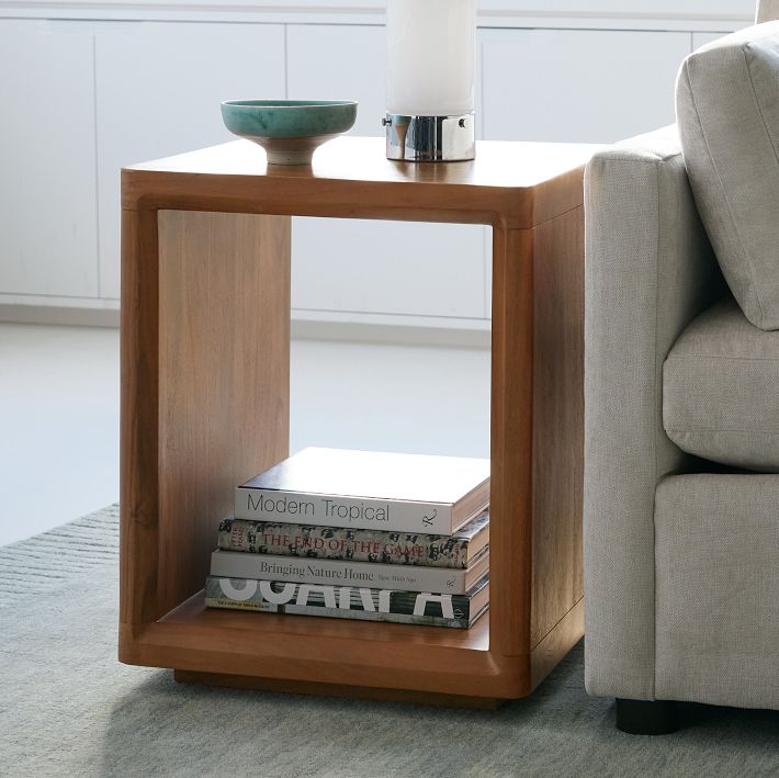 Calla Side Table (18") - Modern Acacia Wood Design | West Elm