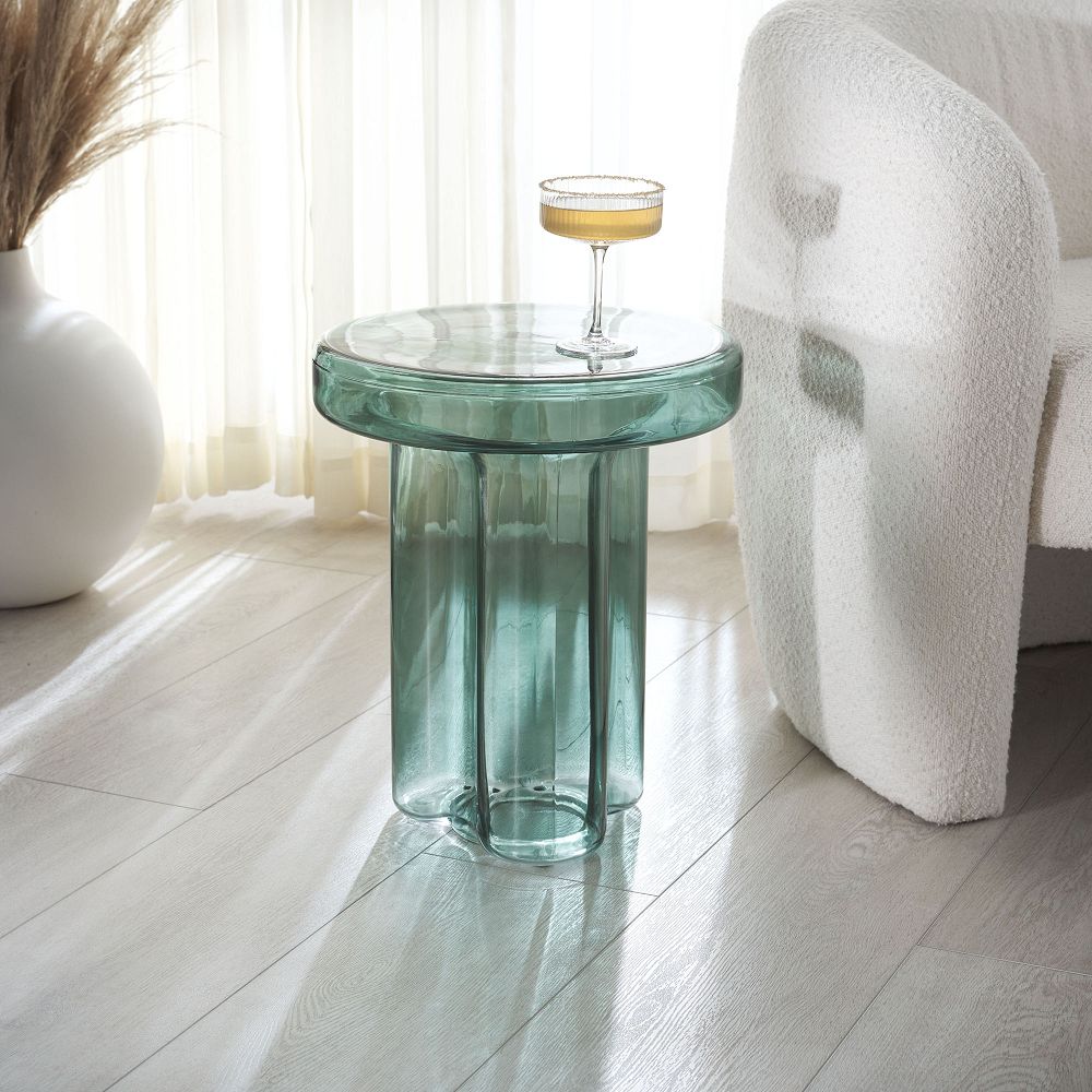Jazzlyn Glass Side Table (15") | West Elm