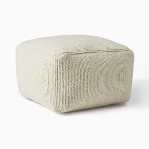 Open Box: Wool Mini Twist Pouf | West Elm
