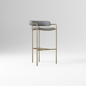 Open Box: Lenox Bar Stool (30") - Performance Distressed Velvet Pewter ...