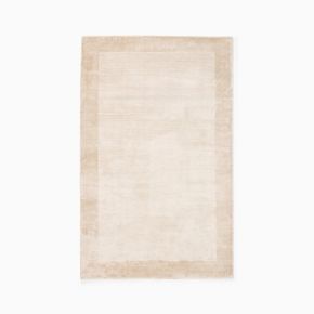 Open Box: TENCEL™ Frame Rug | West Elm
