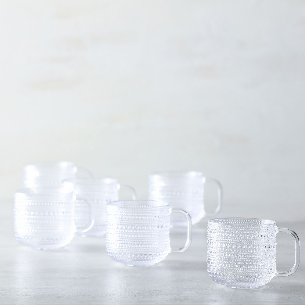 Jupiter Beaded Glass Coffee Cups (Set of 6) | West Elm