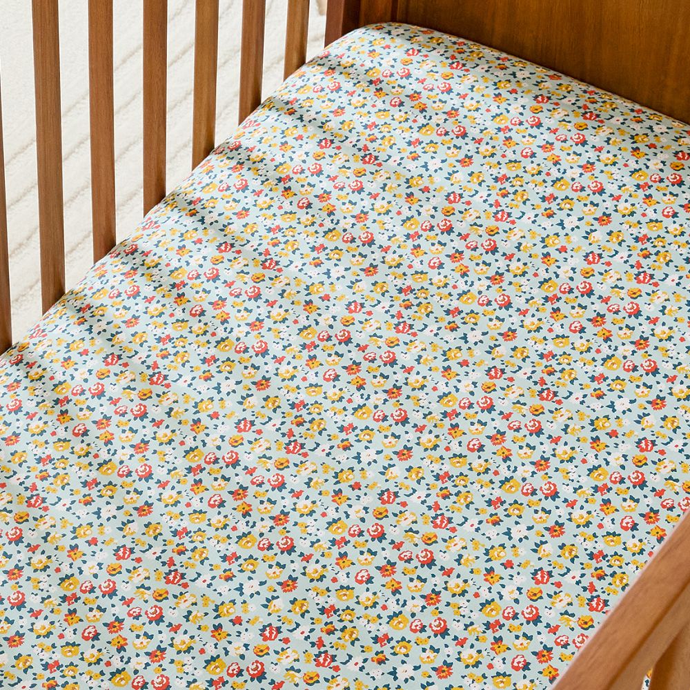 Misha & Puff Brimfield Floral Crib Fitted Sheet | West Elm