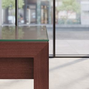 Marlon Glass Communal Table Top | West Elm