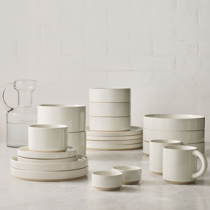 Straight-Sided Stoneware Dinnerware Collection | West Elm