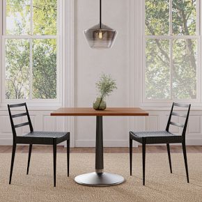 Raymond Restaurant Dining Table - Wood - Square | West Elm