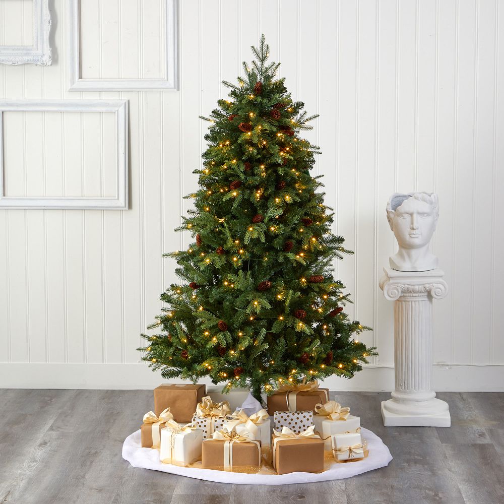 Pre-Lit Faux Wellington Spruce Tree | West Elm