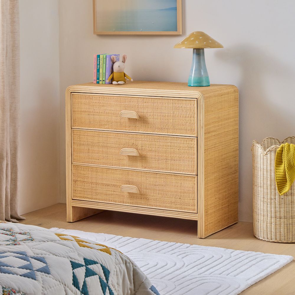 Kids Willow Rattan 3-Drawer Dresser (37") | West Elm