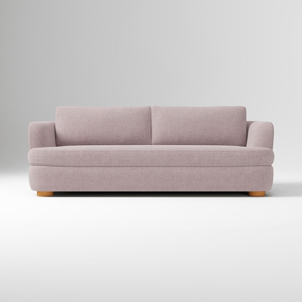 Open Box: Leroy Sofa, 86"W, 40"D - Performance Distressed Velvet Mauve ...
