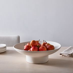 ceramic footed pedestal bowl