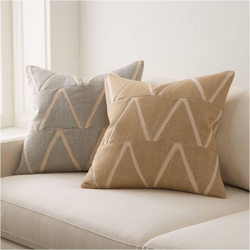 Pieced Triangle Pillow Cover | West Elm