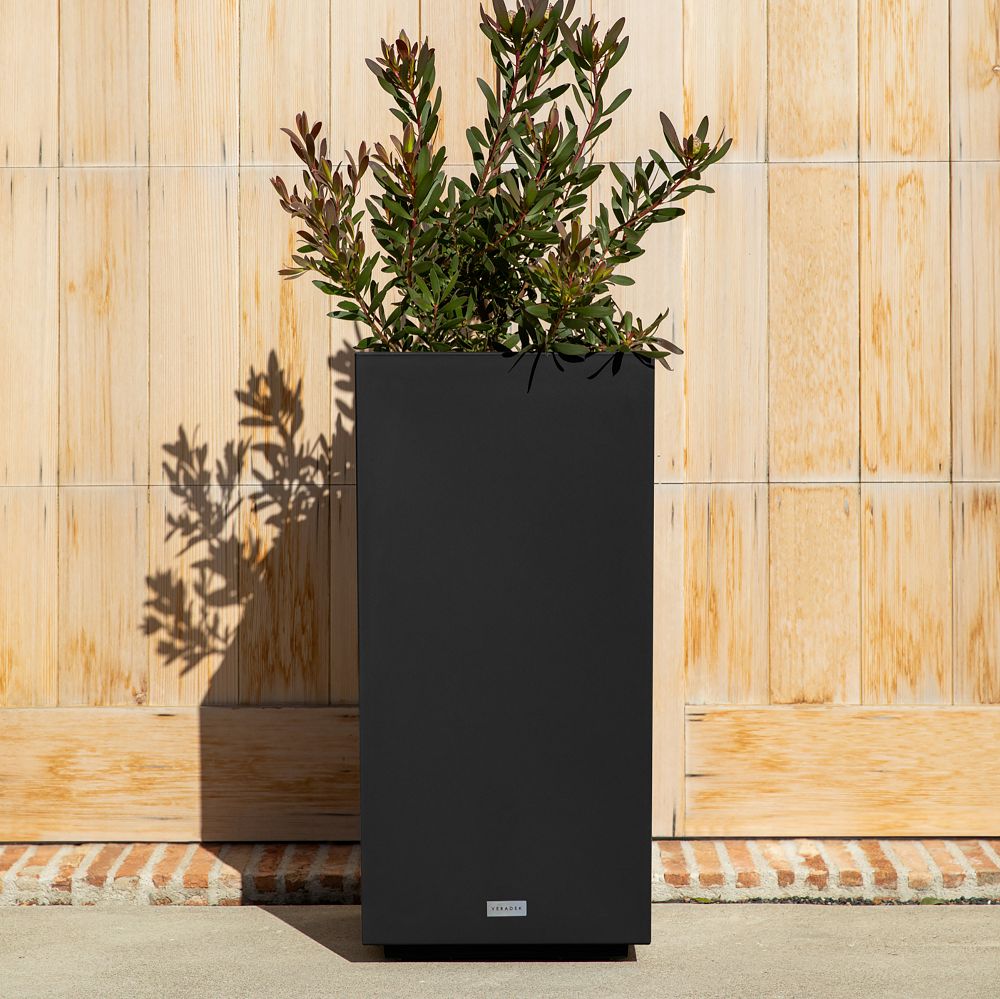 Veradek Block Plastic Pedestal Planter | West Elm