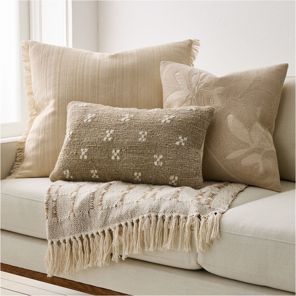 Textured Pinwheel Pillow Cover & Throw Set | West Elm