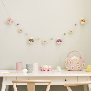 Easter Chicks Garland - Handcrafted Spring Decor | West Elm