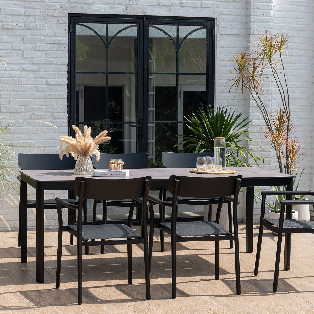 Galveston Aluminum Outdoor Table (81") | West Elm