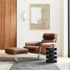 Kristoff Leather Swivel Chair | West Elm