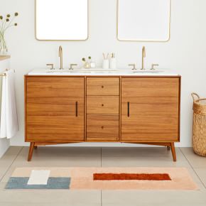 Open Box: Colorblock Bath Mat Runner | West Elm