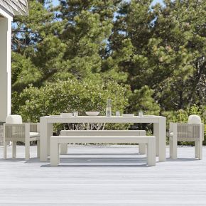 Telluride Aluminum Outdoor Extendable Table, Telluride Benches & Porto ...