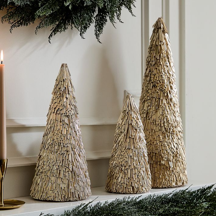 Shiny-Brite™ Pink Glass Ball Tabletop Tree Cluster | West Elm
