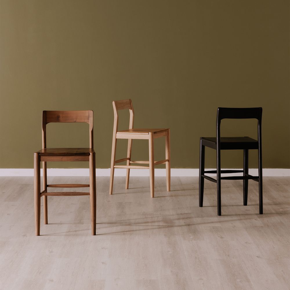 Amsterdam Solid Wood Bar & Counter Stools | West Elm